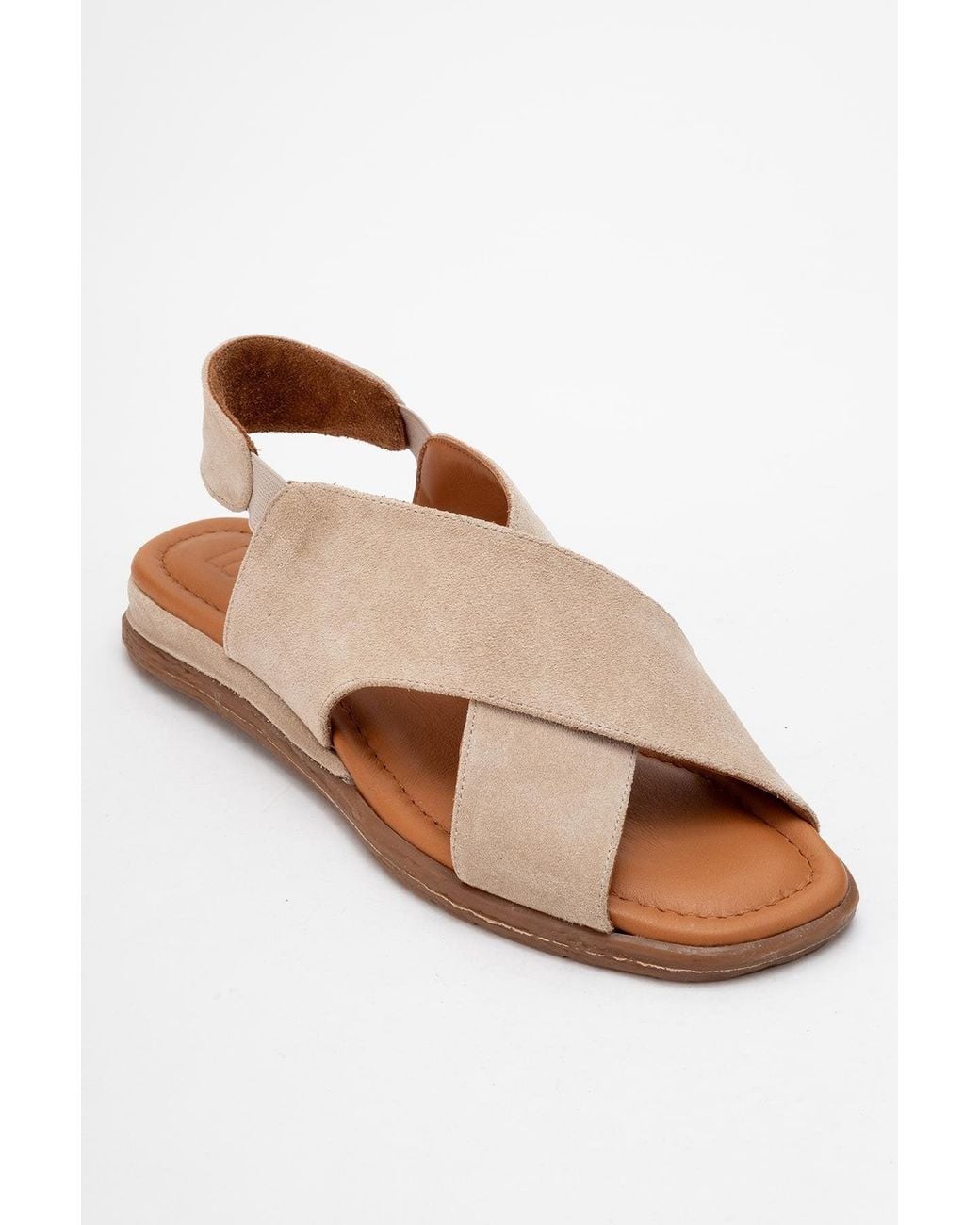 Forever & Always Shoes Broods Cognac Leather Thong Sandals in Brown | Lyst