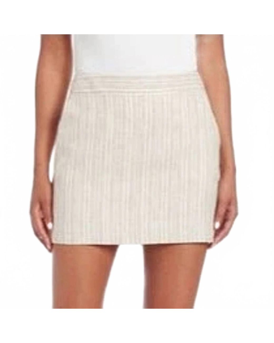Amanda Uprichard Spenser Mini Skirt in White | Lyst