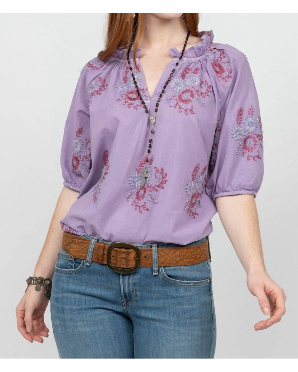 Sister Mary Anita Blouse in Purple | Lyst