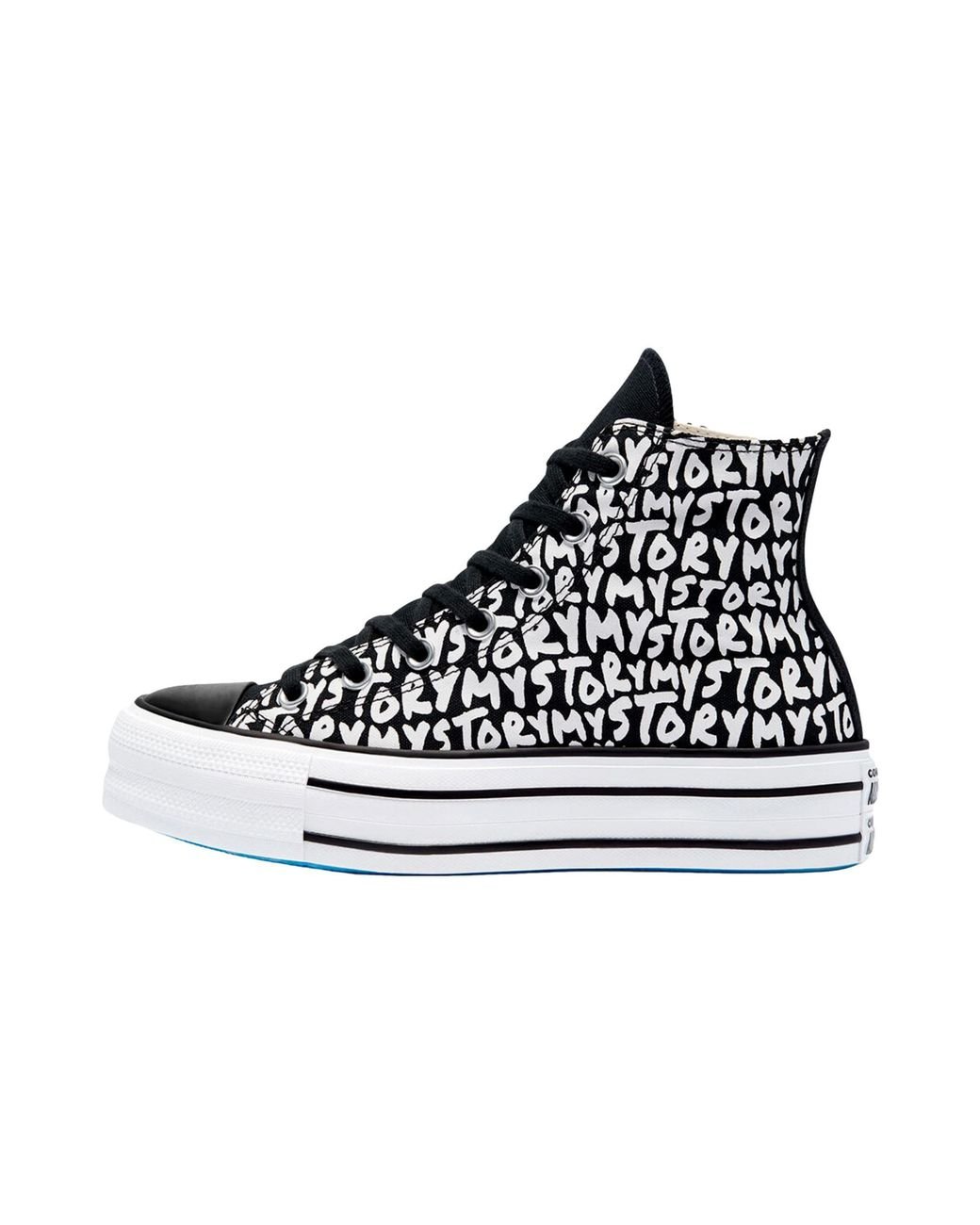 Converse Ctas Double Stack Lift Hi/Egret/Digital 570321C in Black | Lyst