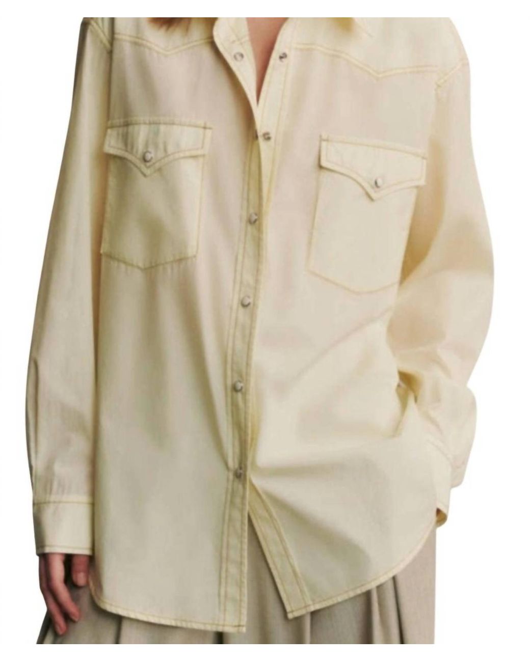 Twp Dutton Shirt in Natural | Lyst