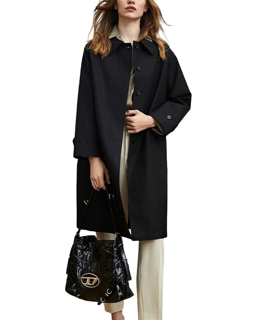 COATME Trench Cloak Jacket in Black | Lyst