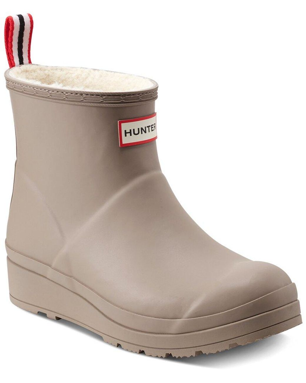 HUNTER Play Short Insulated Rubber Boot in Brown | Lyst