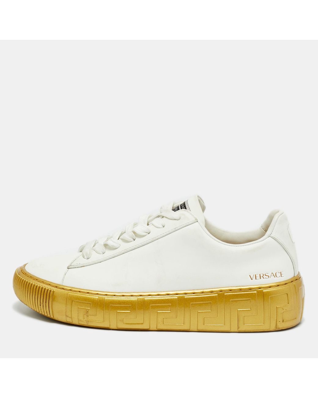 Versace Greca in White | Lyst