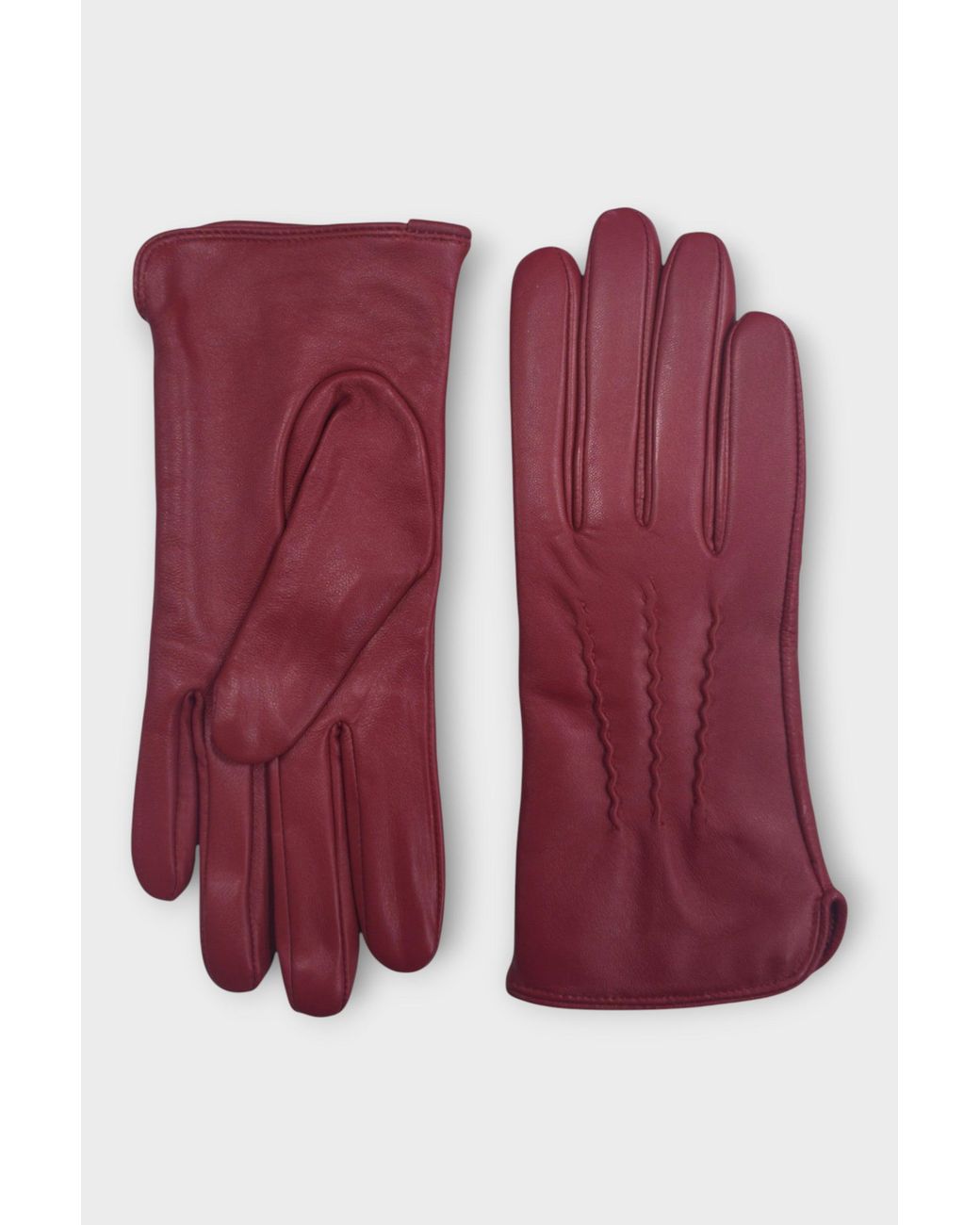 Infinity Leather Italian Leather Soft Wool Lining Winter Stitch Line ...
