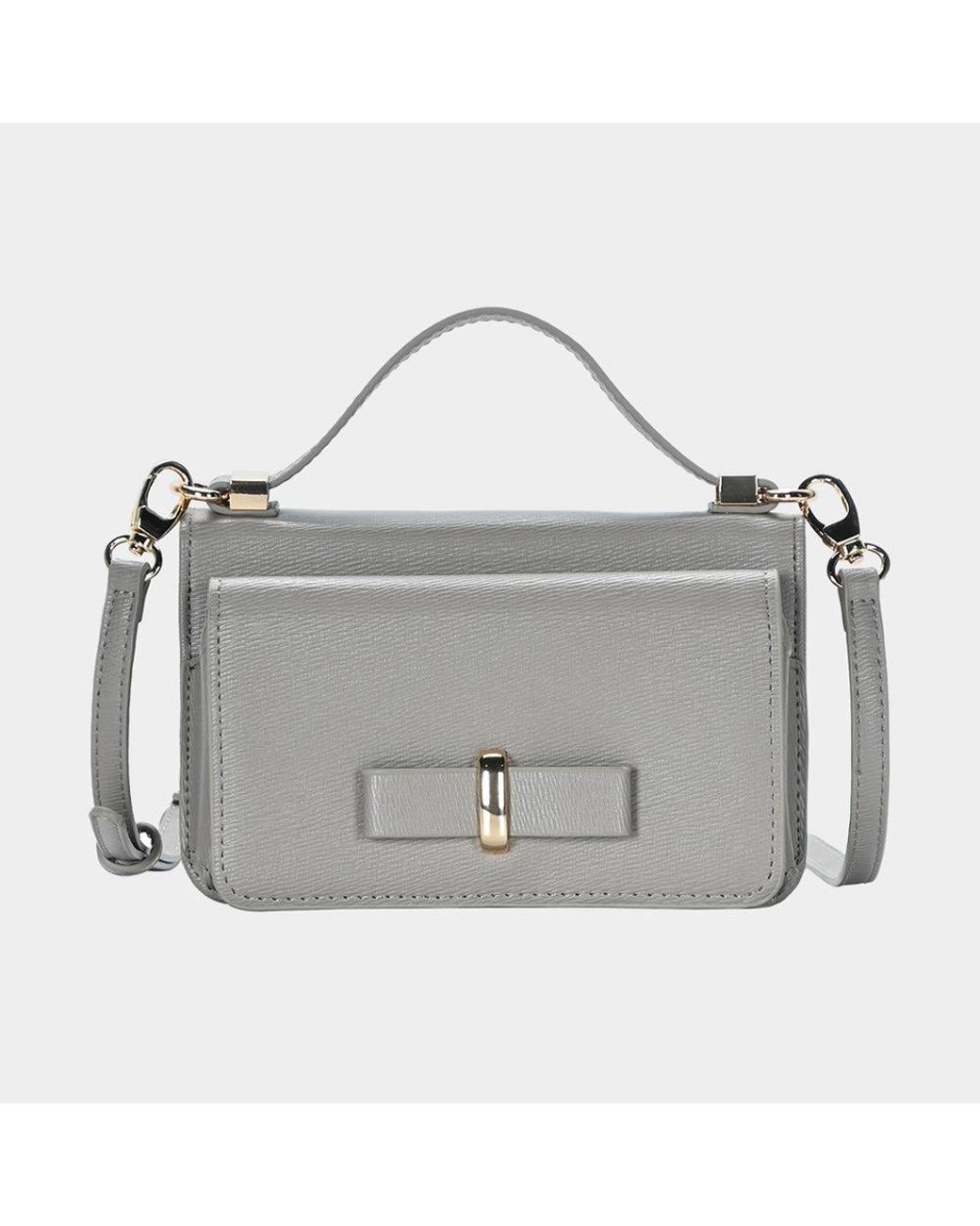 Fashnzfab Solid Rectangle Tote Crossbody Bag in Gray | Lyst