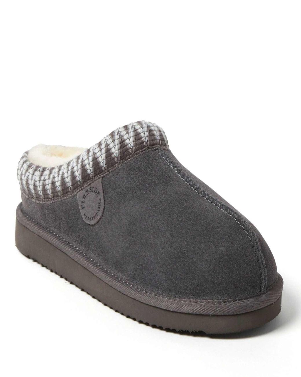 Dearfoams Fireside By Greta Genuine Shearling Clog Slipper With ...