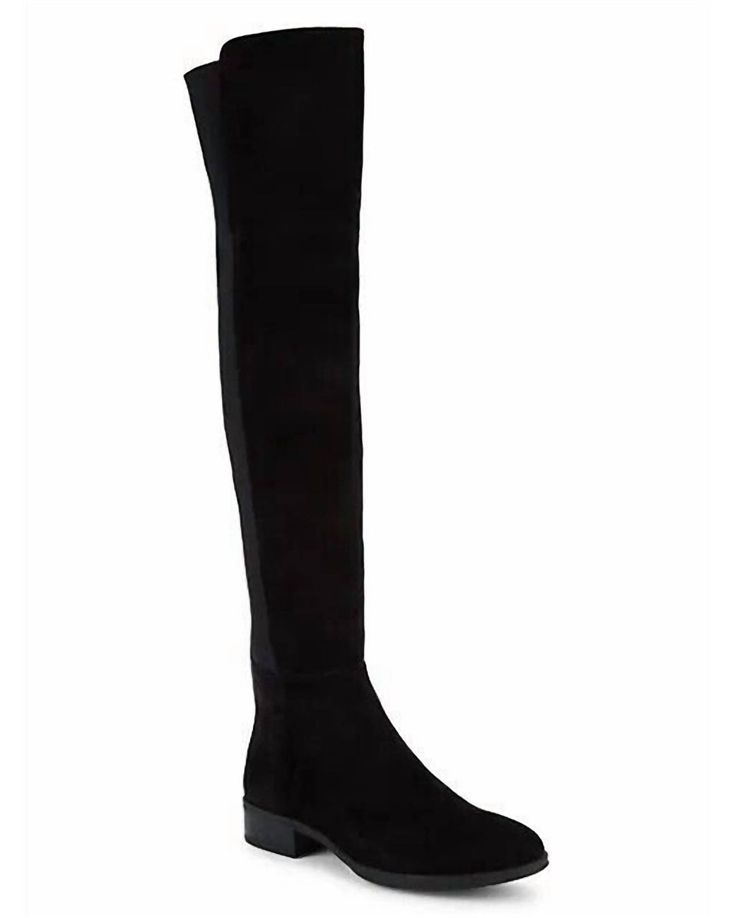 Sam Edelman Suede Leather Over The Knee Boots in Black | Lyst