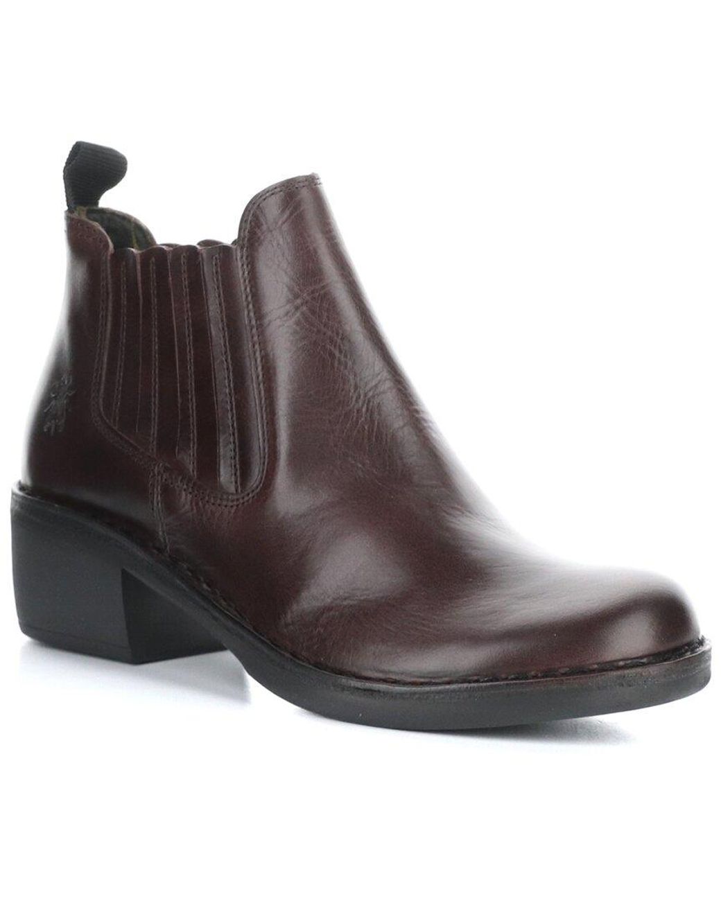 Fly London Moof Leather Boot in Brown | Lyst