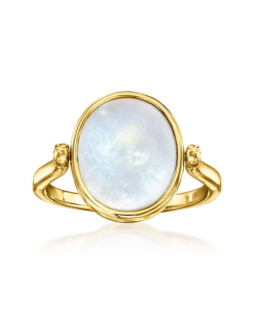 Ross-Simons Mother-Of-Pearl And Onyx Reversible Ring in Metallic | Lyst