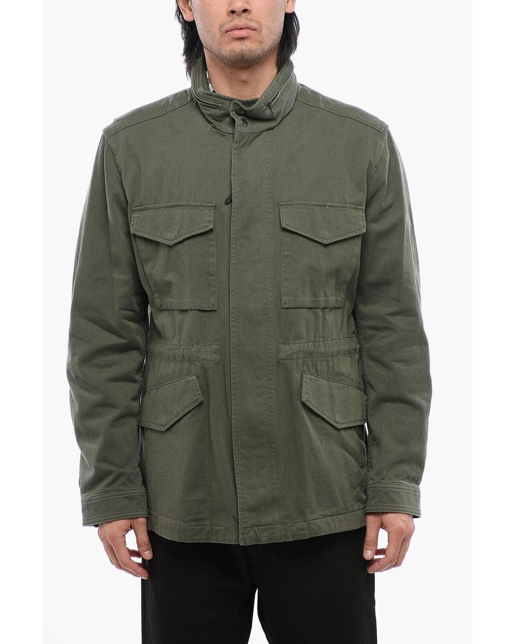 Woolrich Hidden Hood Field Parka in Green for Men | Lyst