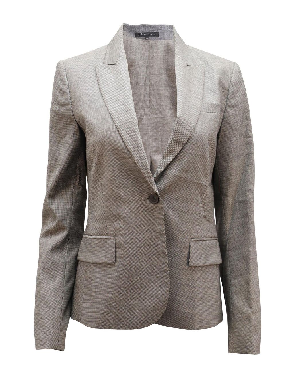 Theory Houndstooth Suit Jacket in Gray | Lyst
