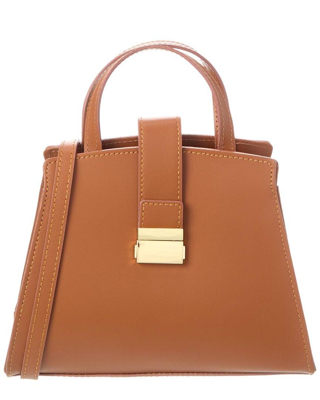 Persaman New York Julie Leather Tote in Brown | Lyst