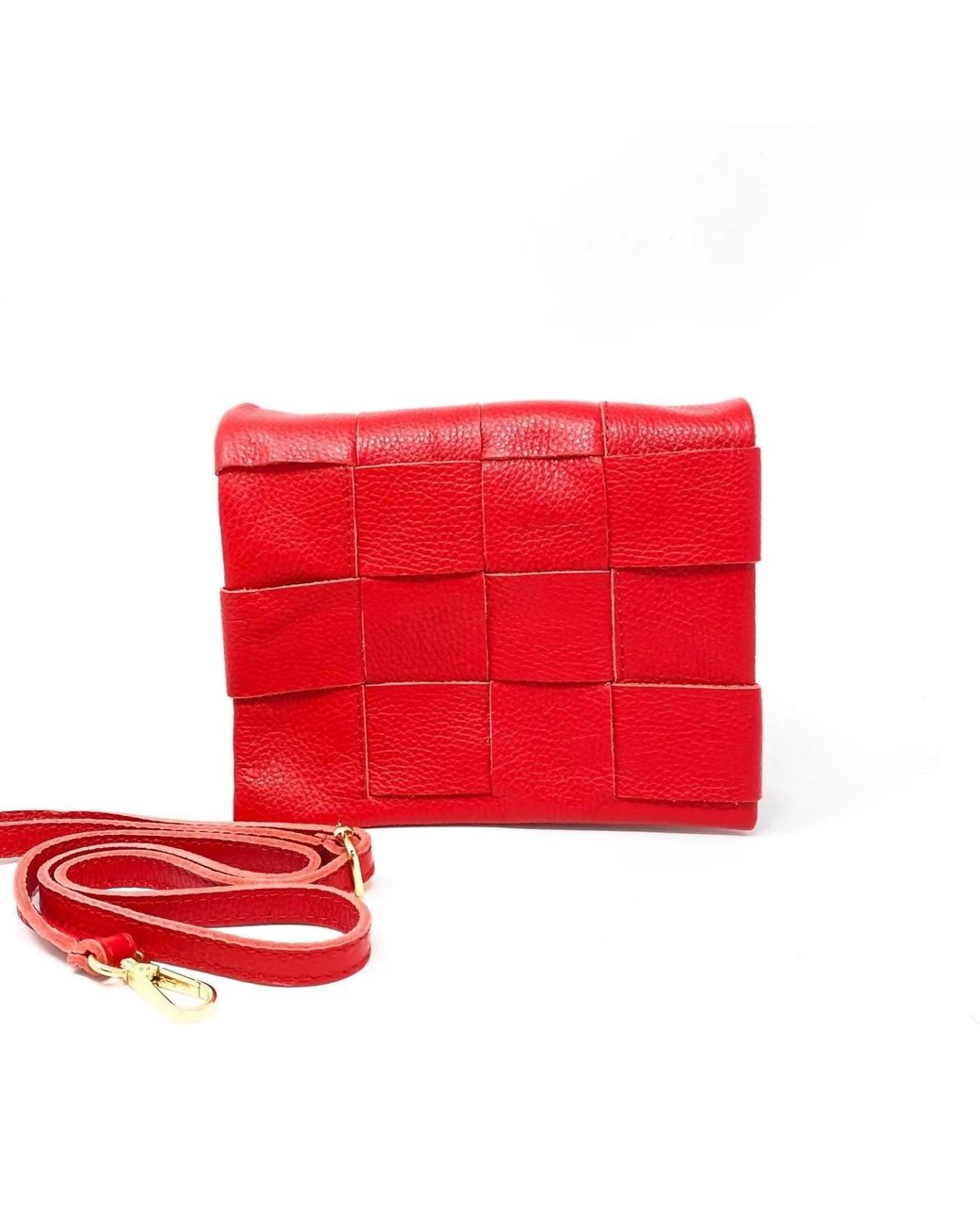 German Fuentes Rita Leather Clutch in Red | Lyst