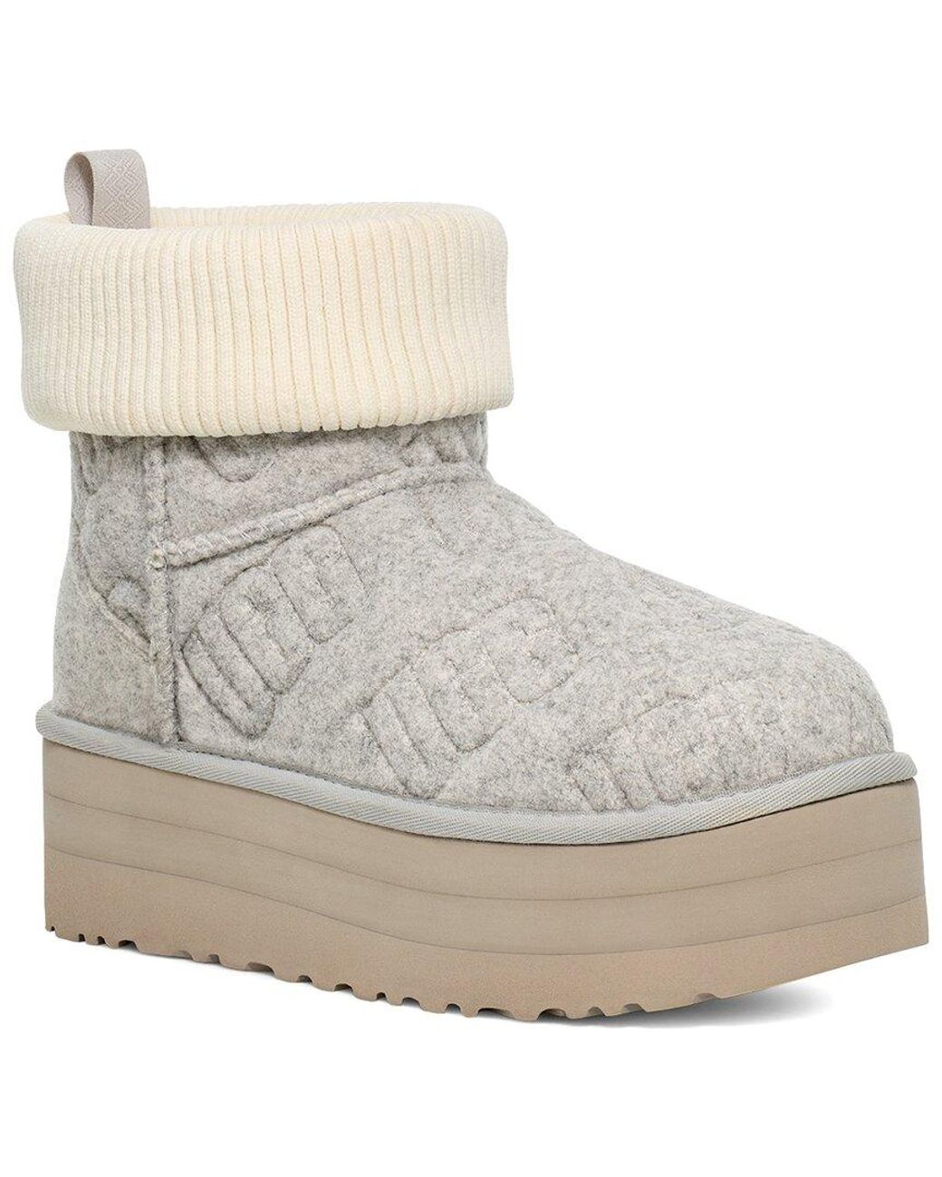 UGG Classic Mini Platform Felted in Gray | Lyst
