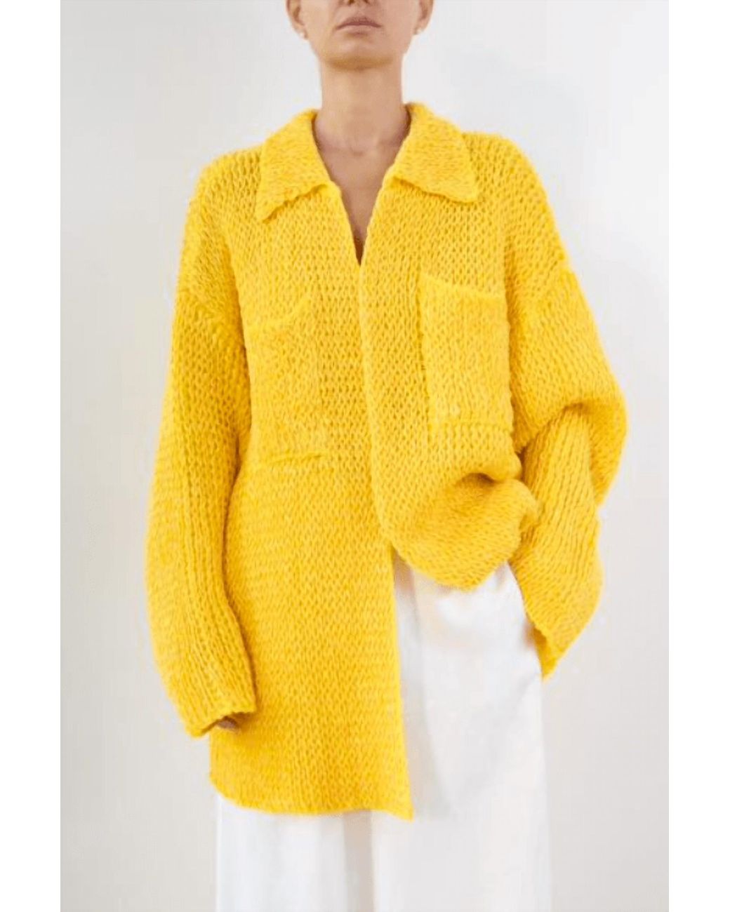 Aviu Raffia Over Jacket in Yellow | Lyst