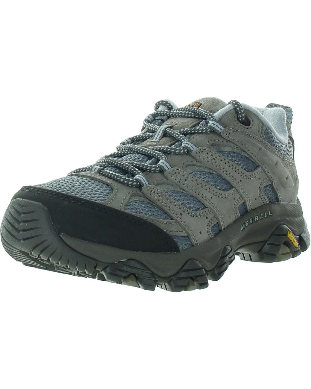 Merrell Moab 3 Lace-Up Leather Hiking Shoes in Gray | Lyst
