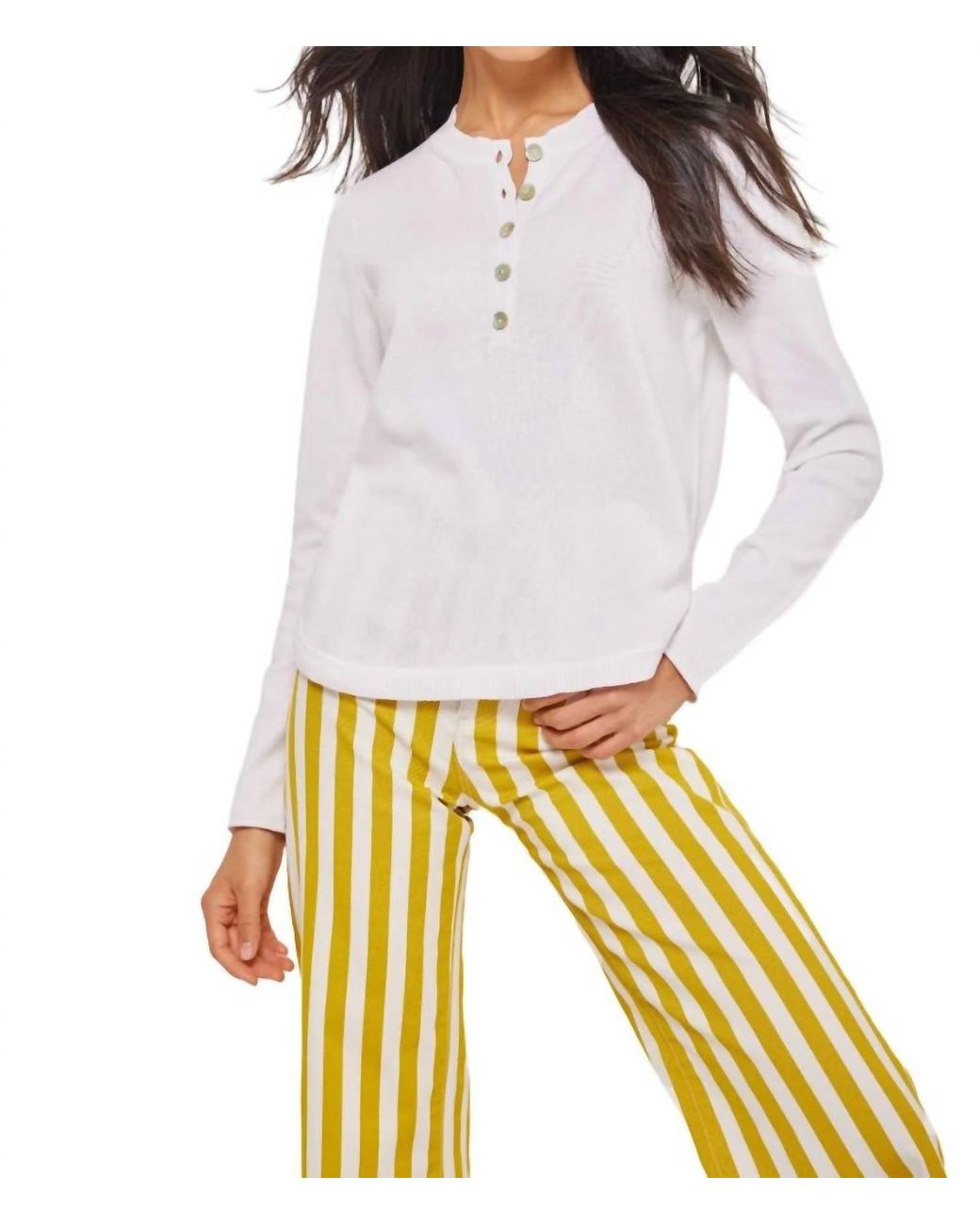 Lisa Todd Patch Magic Sweater in White | Lyst