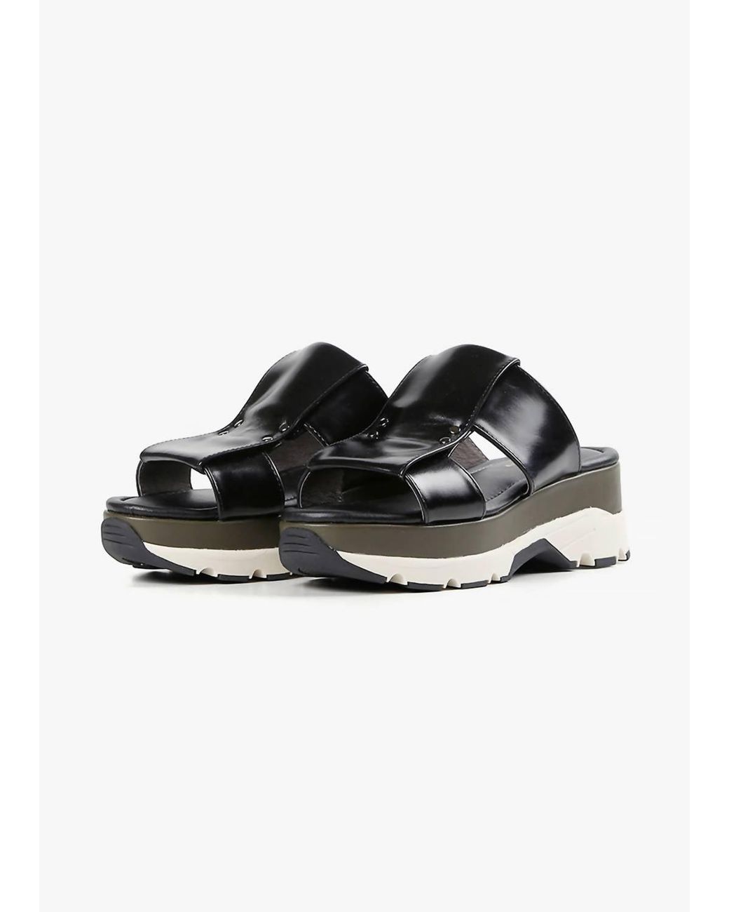 All Black Banded Flex Mule in Black | Lyst