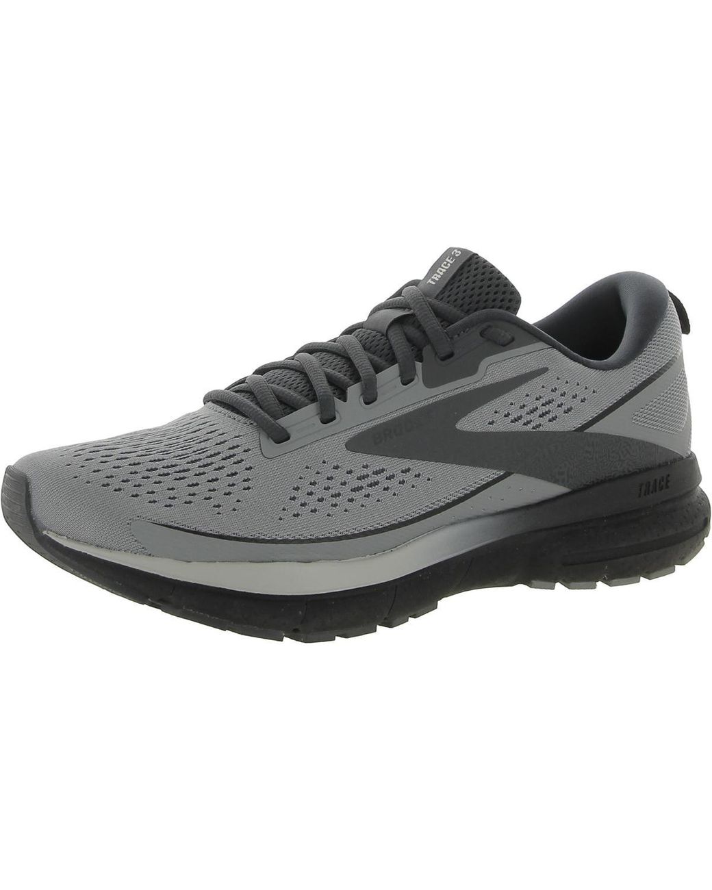 Brooks Trace 3 Lace-Up Port Running & Training Shoes in Black for Men ...