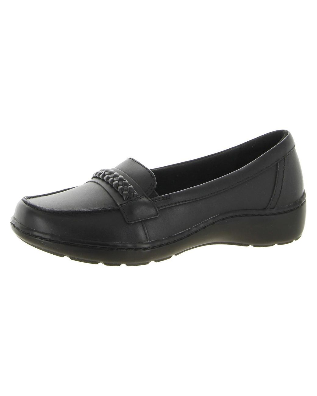 Clarks Cora Viola Leather Comfort Loafers in Black | Lyst Clarks Cora Viola Leather Comfort Loafers in Black | Lyst