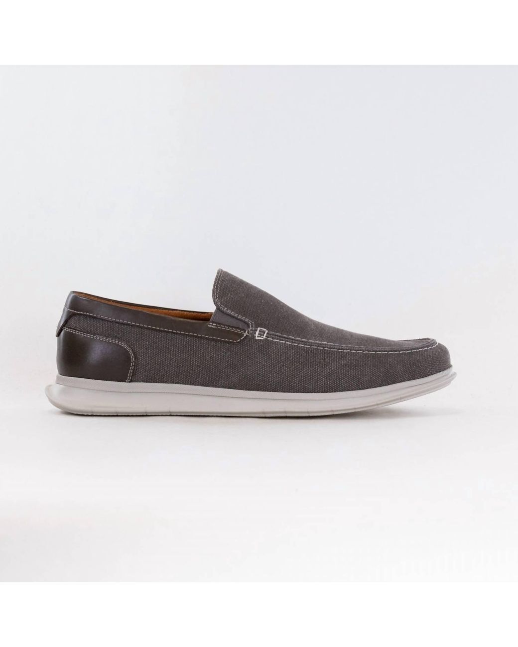 Florsheim Montigo Canvas Moc Toe Slip On Shoes in Gray for Men | Lyst