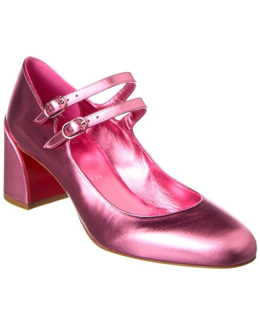 Christian Louboutin Miss Jane 55 Leather Pump in Pink | Lyst