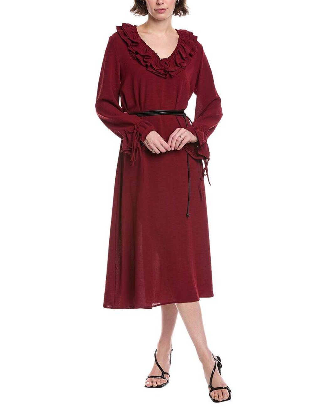 HL Affair Midi Dress in Red | Lyst
