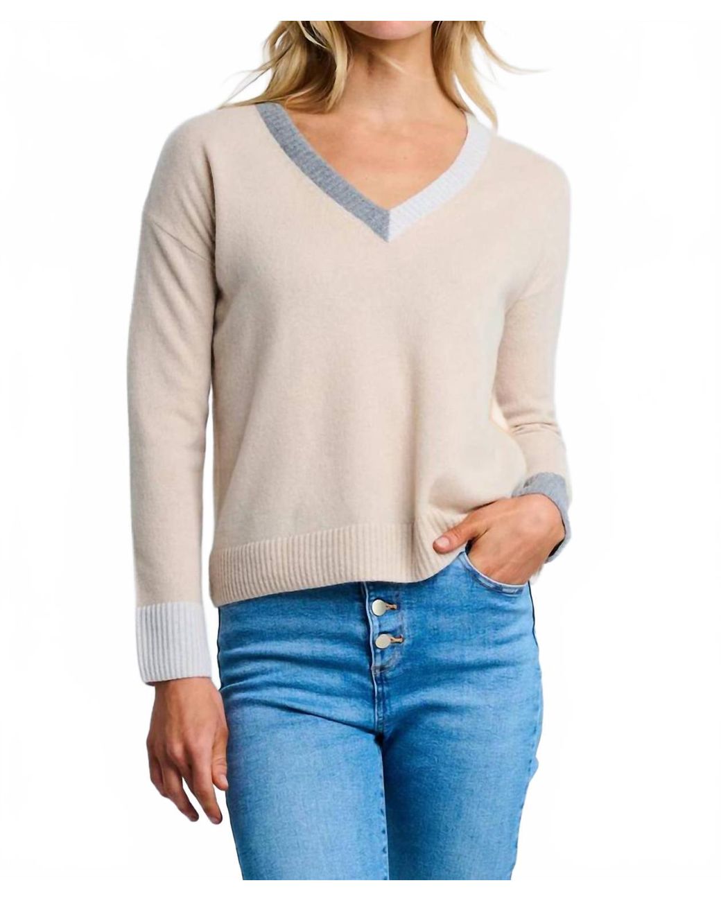 Lisa Todd Color Wheel Sweater in Gray | Lyst