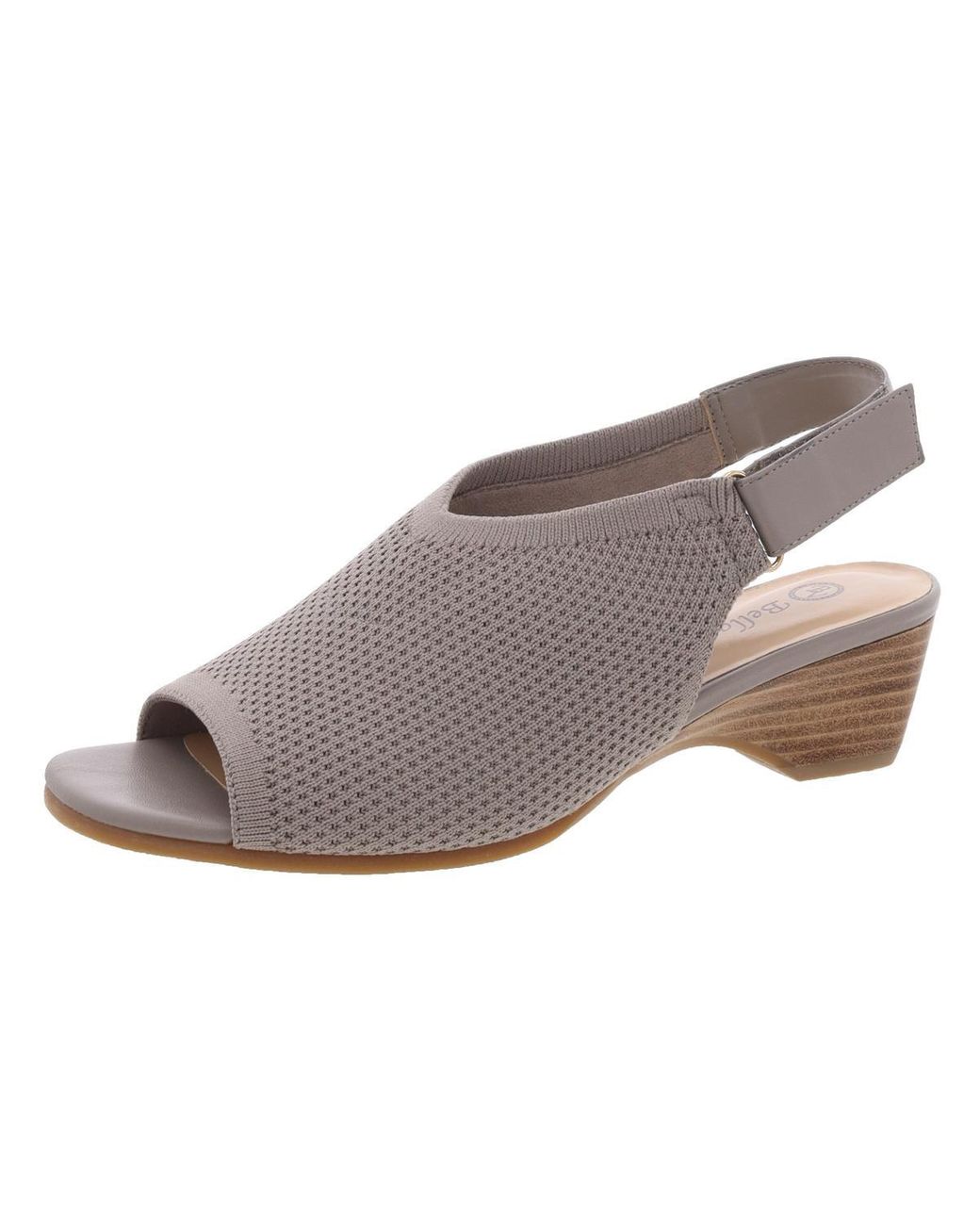 Bella Vita Marin Padded Insole Manmade Slingback Heels in Gray | Lyst