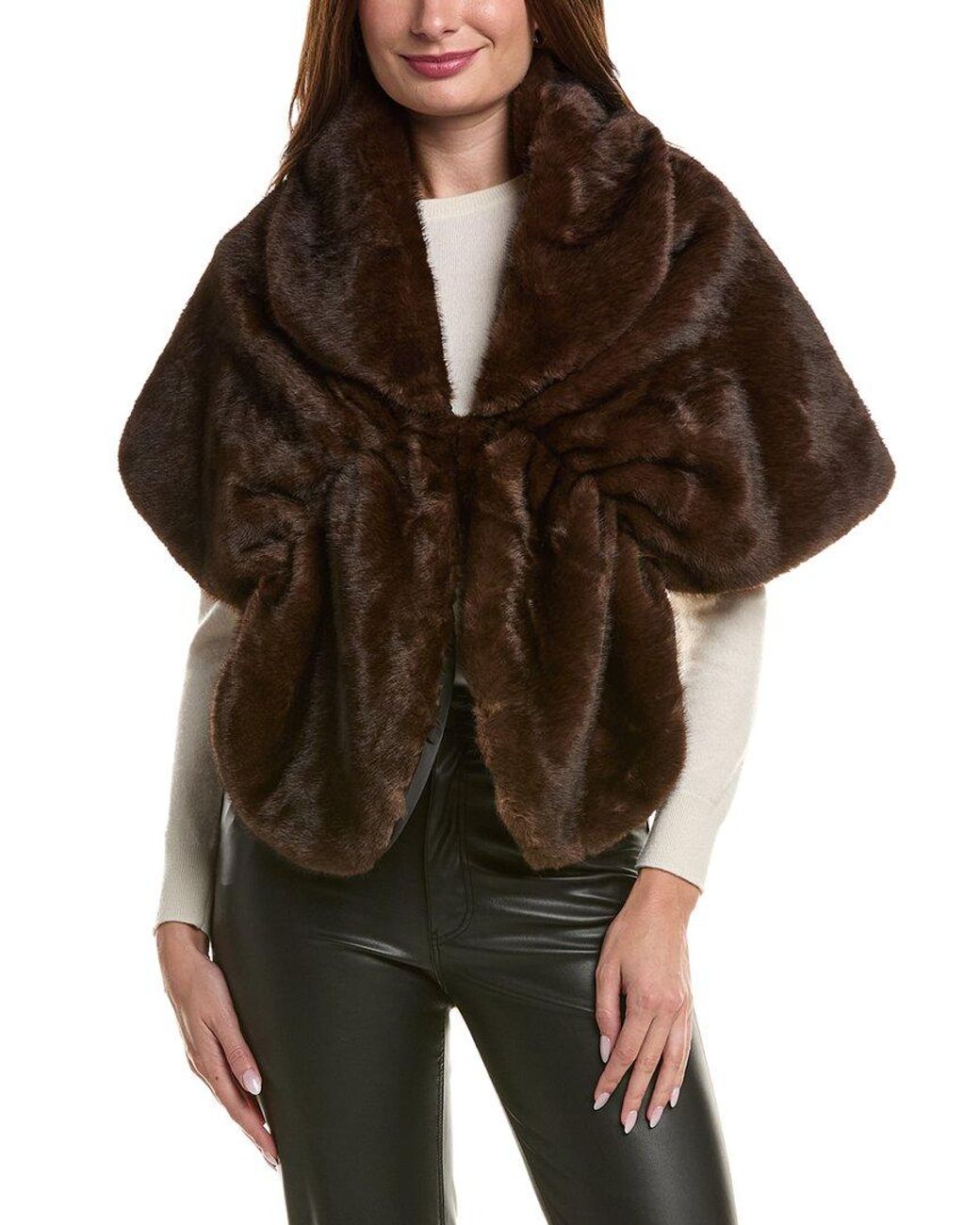 Surell Stole in Brown | Lyst
