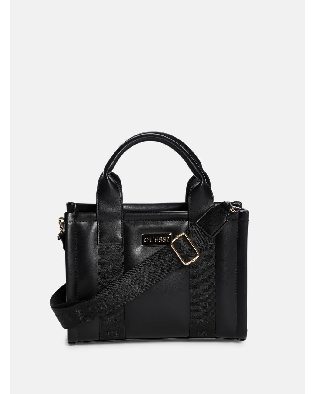 Guess Millie Logo Puff Mini Tote in Black | Lyst