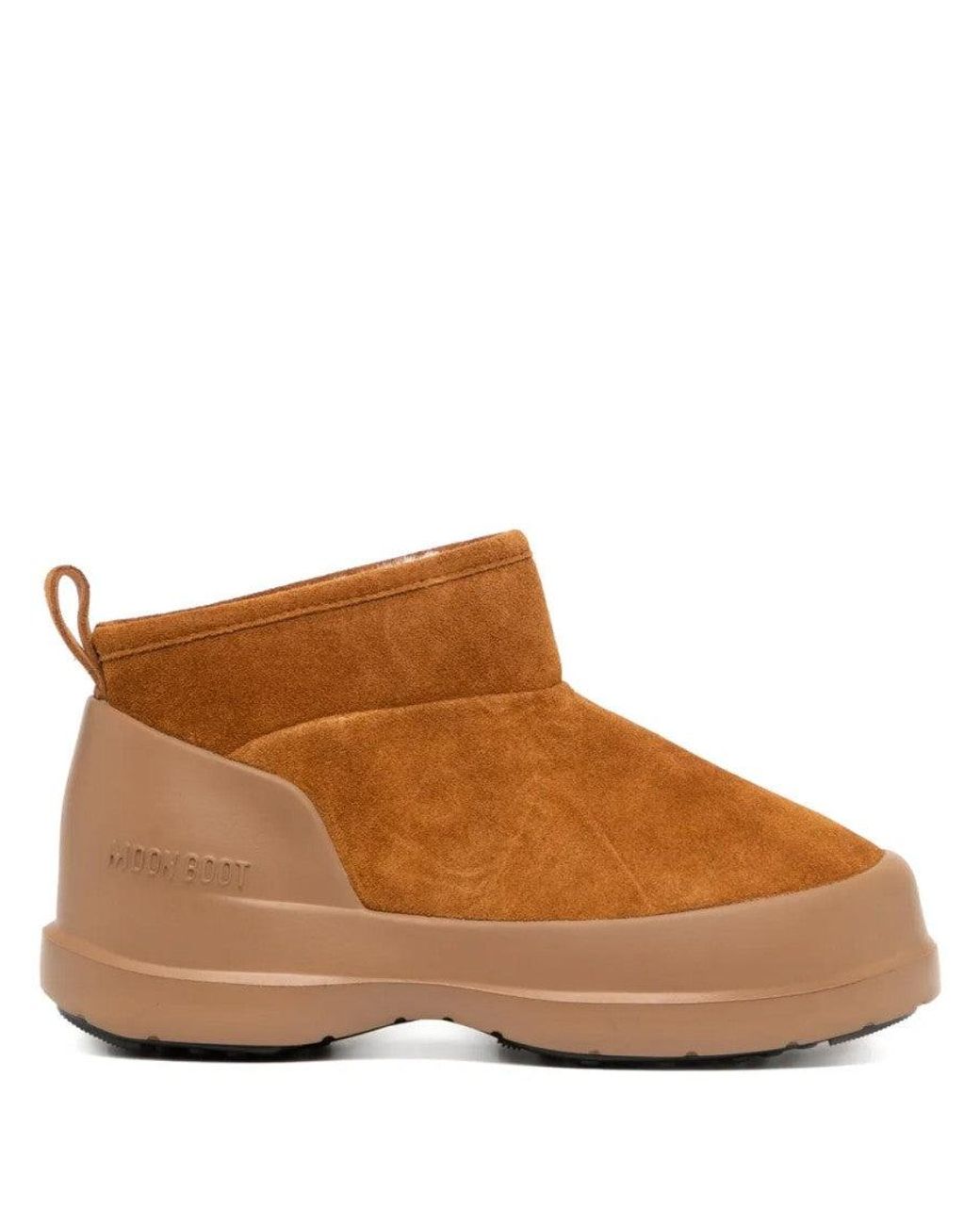 Moon Boot Mb Luna Low Boot Suede Boots in Brown | Lyst