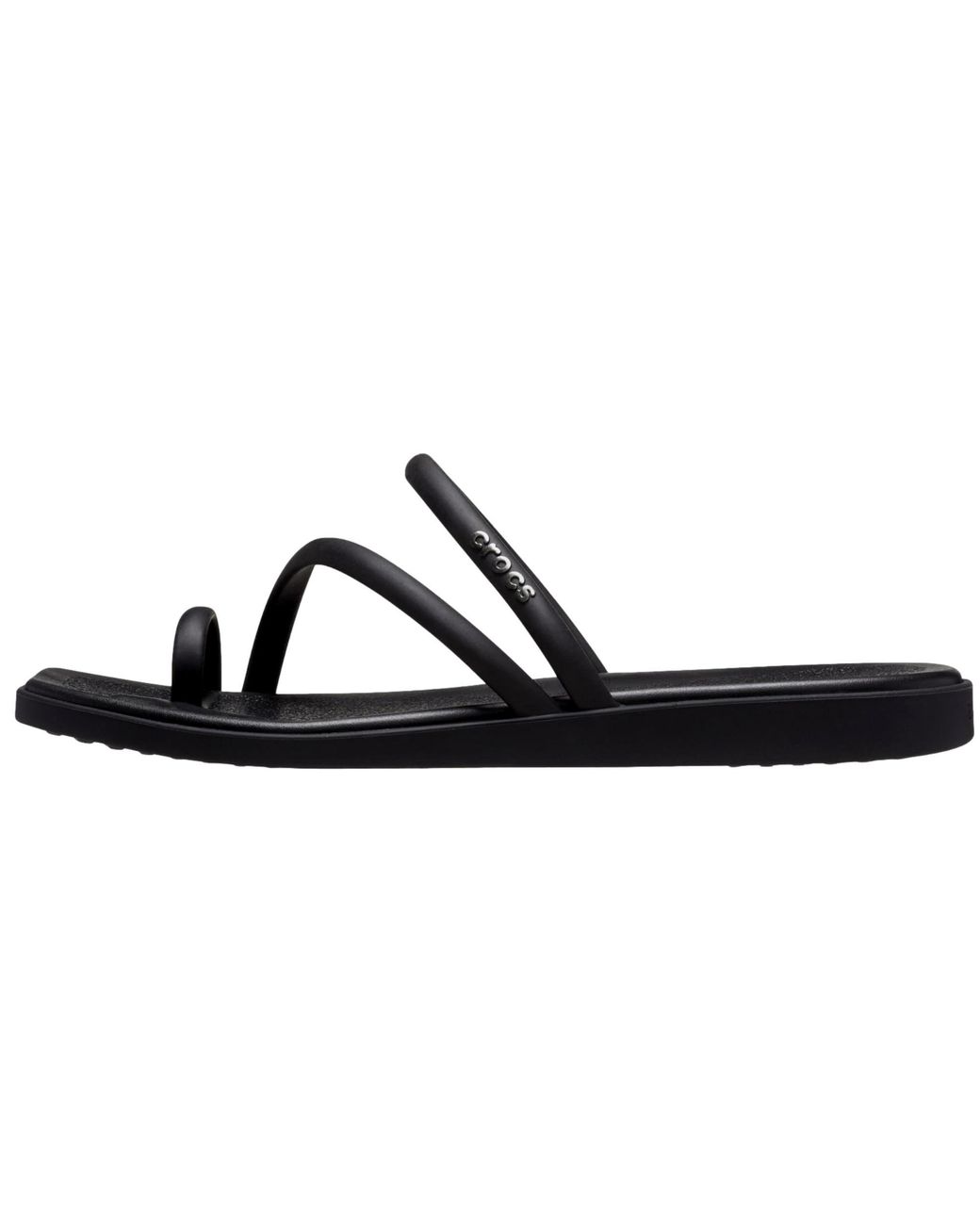Crocs™ Miami Toe Loop Sandal 209862-001 in Black | Lyst