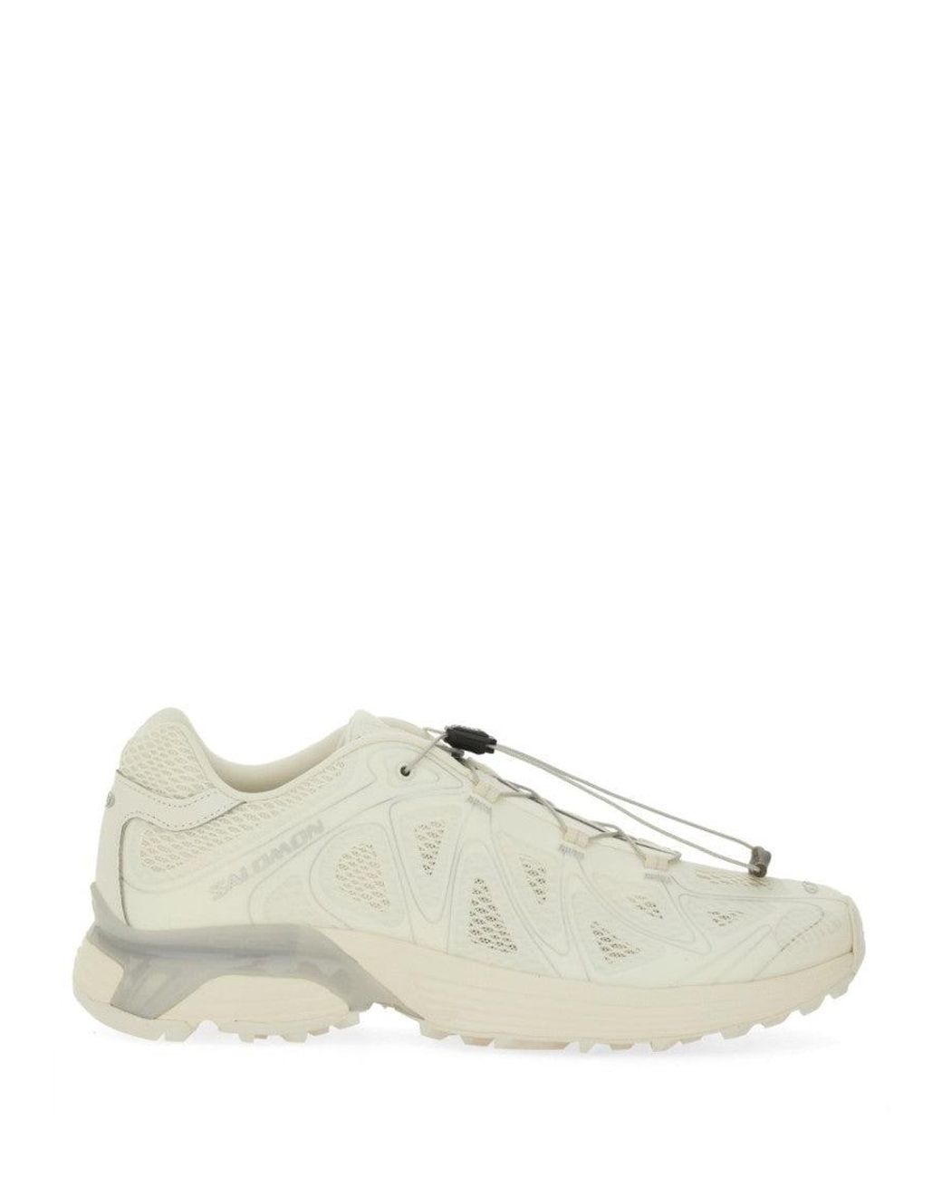 Salomon Monochromatic Light Sneakers With Quick-Lace System in White ...
