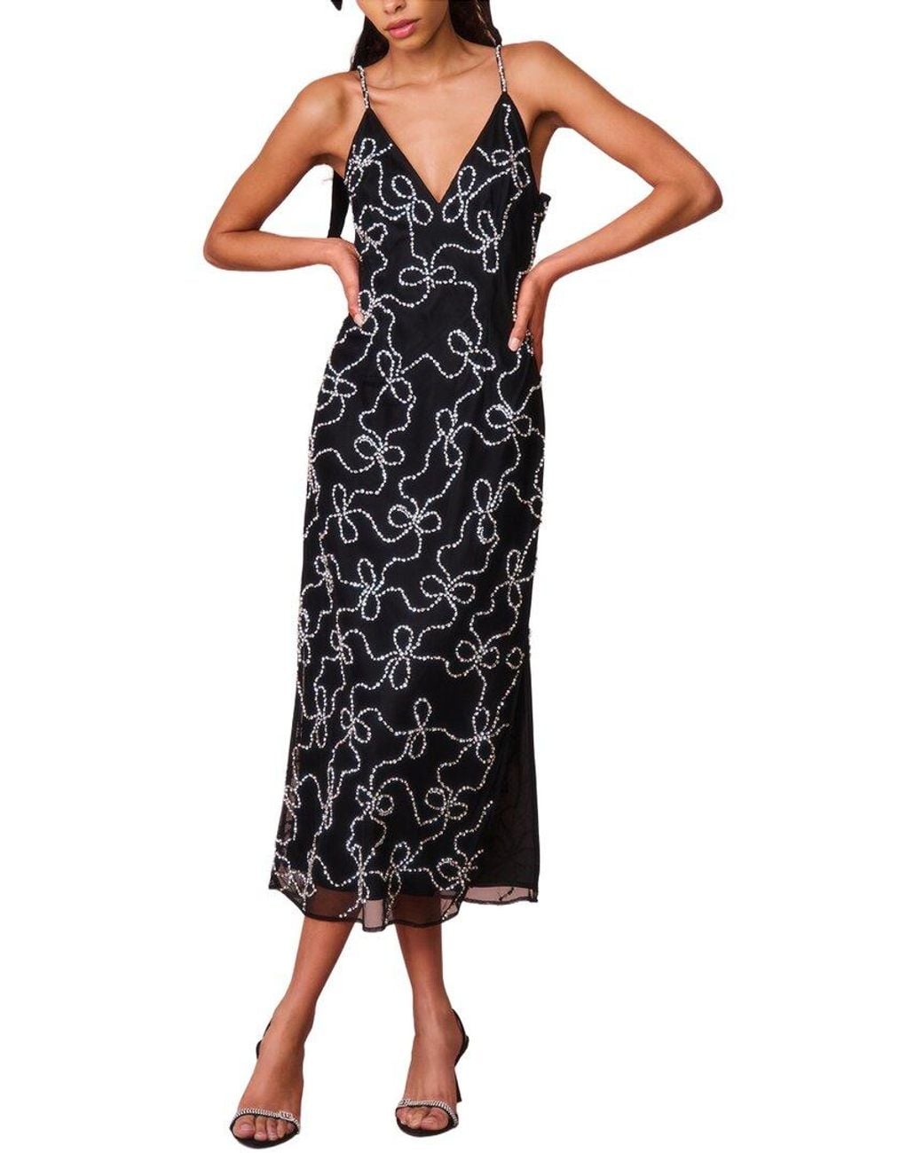 LoveShackFancy Kaylen Dress in Black | Lyst