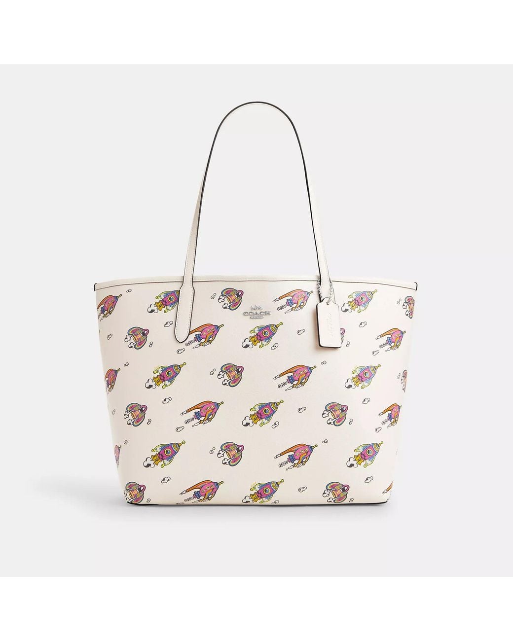 COACH Cosmic Coach City Tote Bag With Rocket Print | Lyst