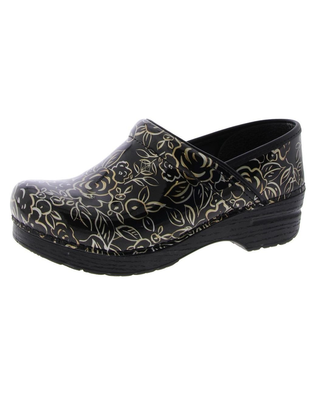 Dansko Leather Slip Resistant Clogs in Black | Lyst