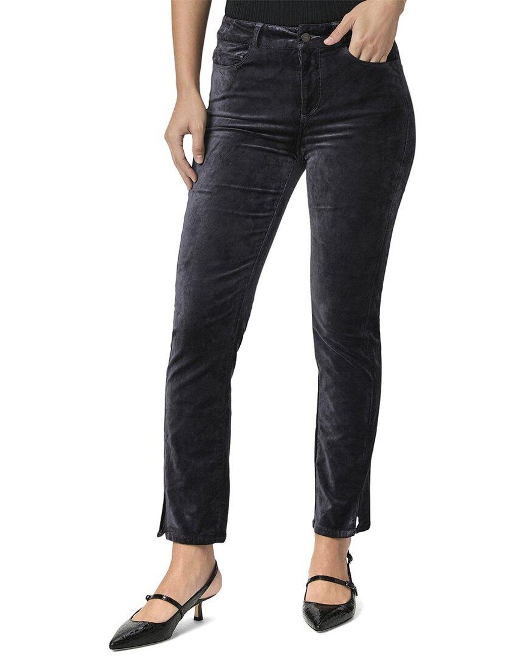PAIGE Cindy Twisted Calico Jean in Blue | Lyst