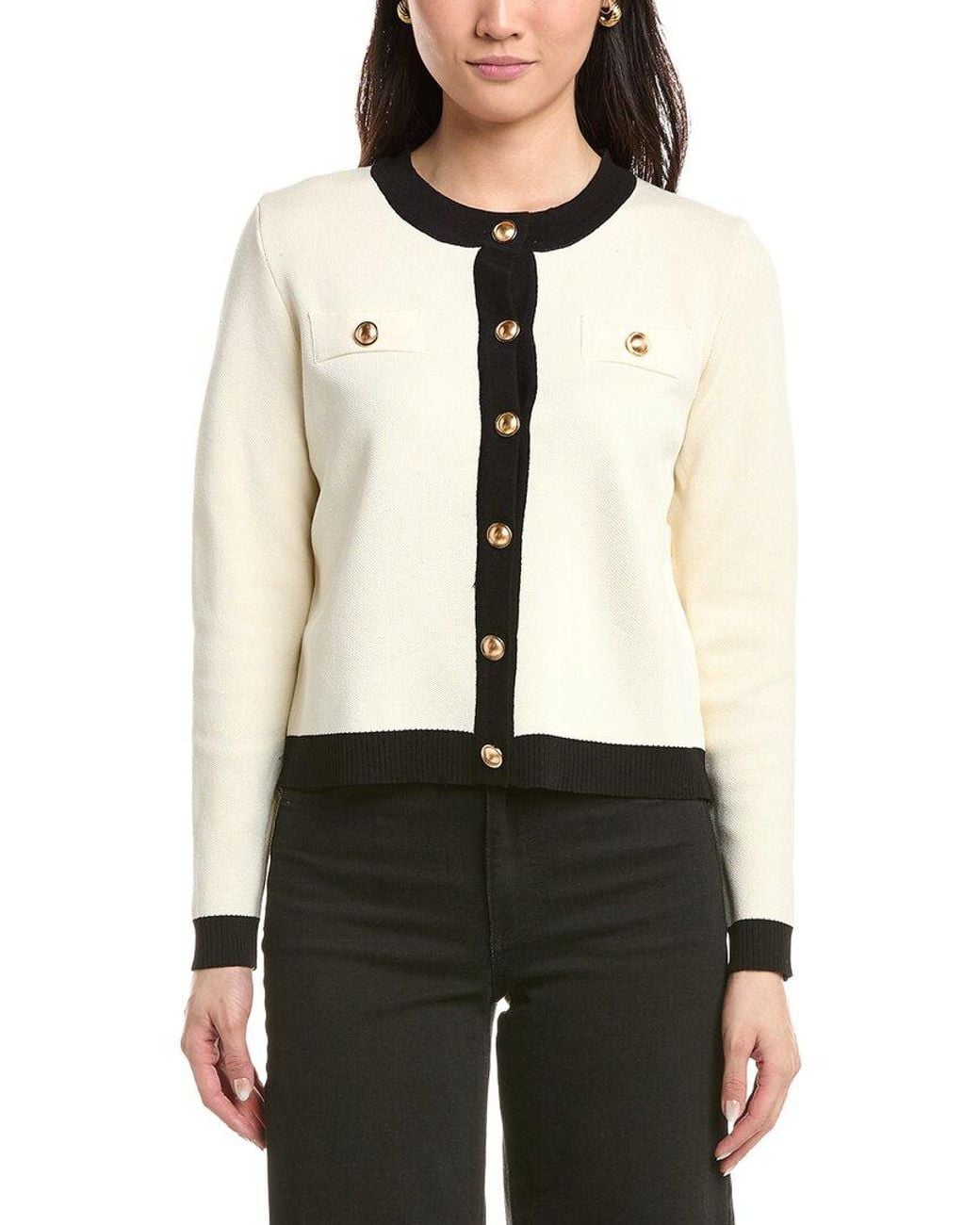 ANNA KAY Sheryl Cardigan in Natural | Lyst