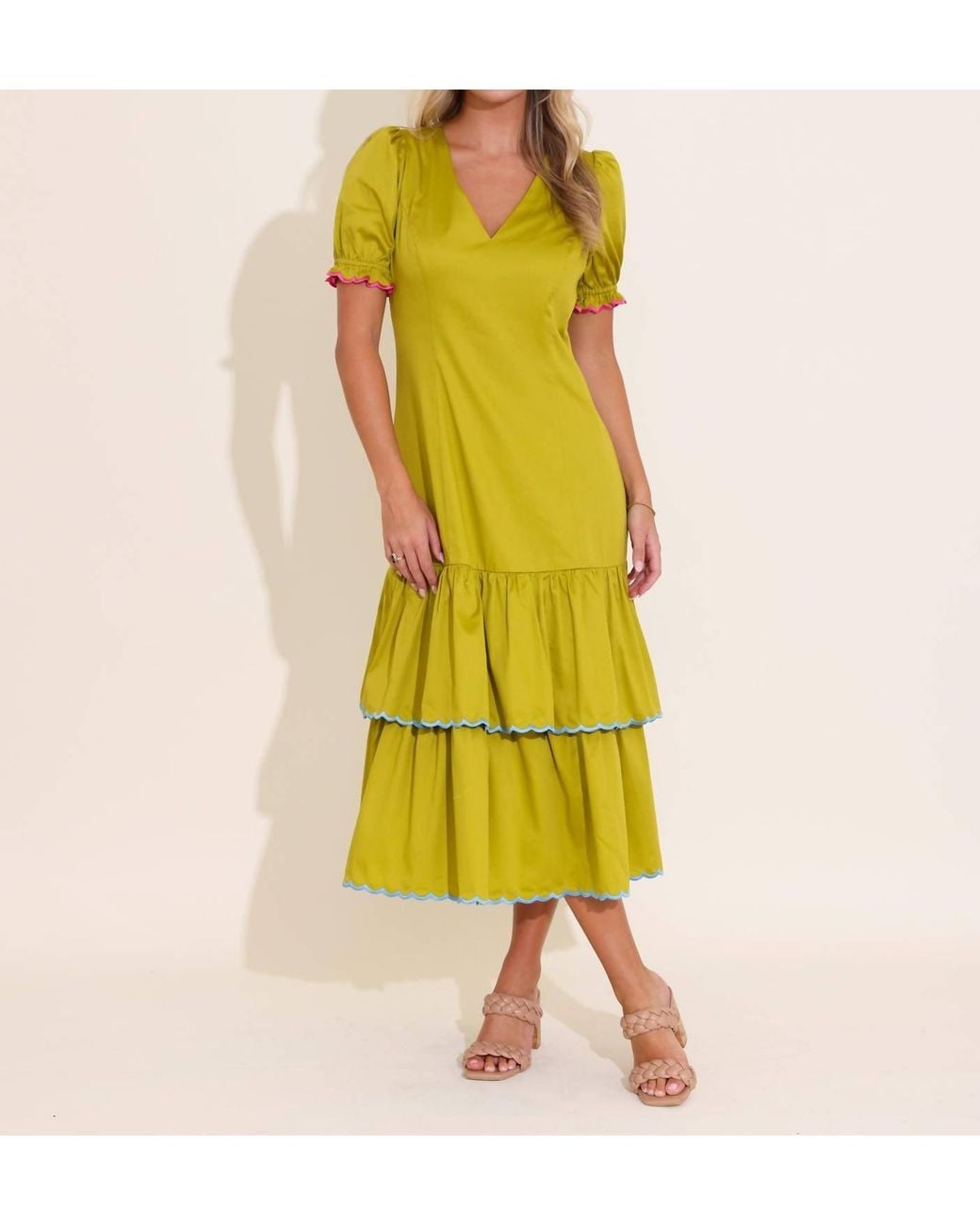 Alden Adair Riley Dress in Yellow | Lyst
