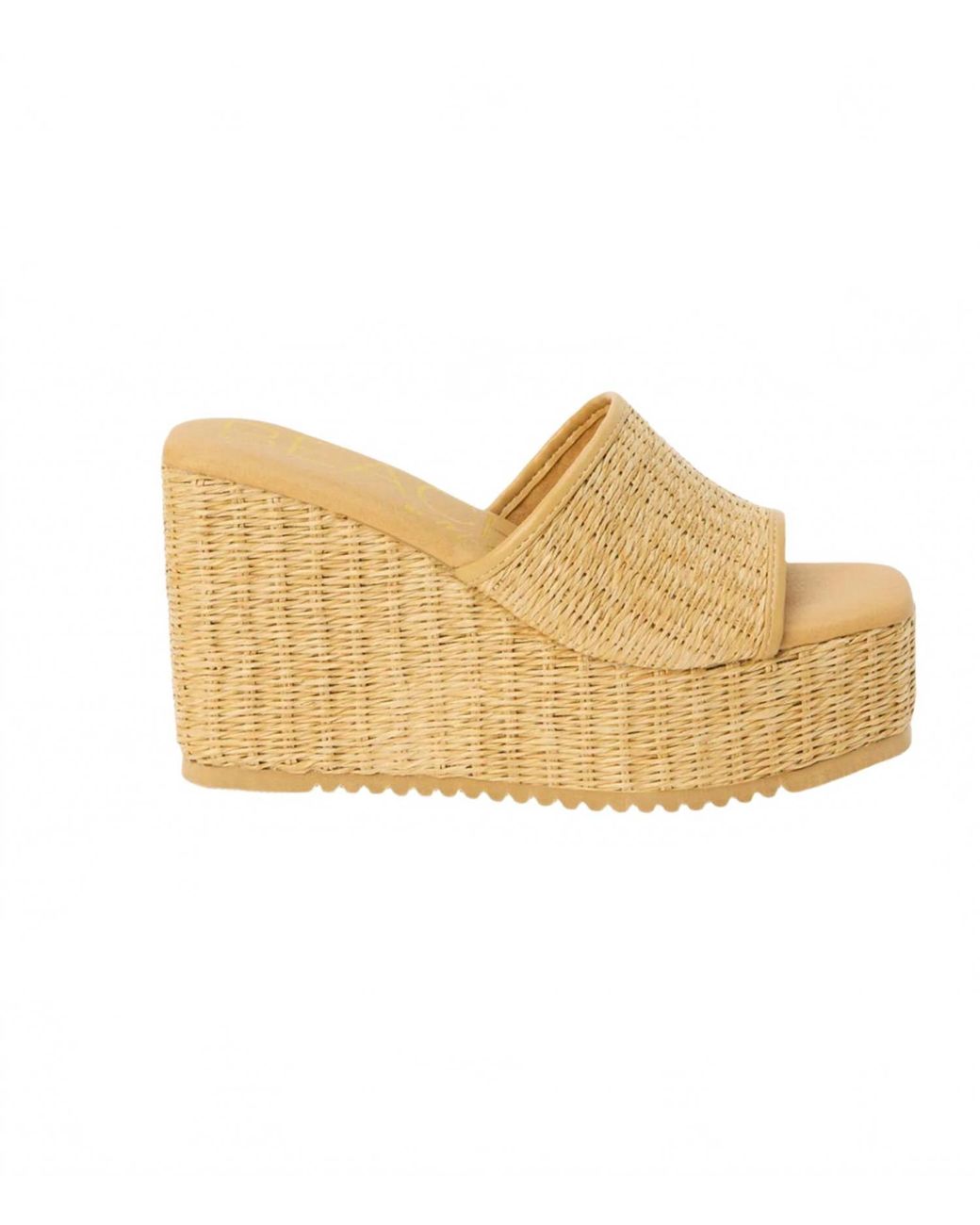 Matisse Marche Wedge Rafia Sandal in Natural | Lyst