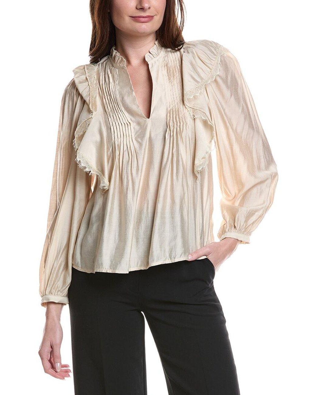 ANNA KAY Lixia Blouse in Natural | Lyst