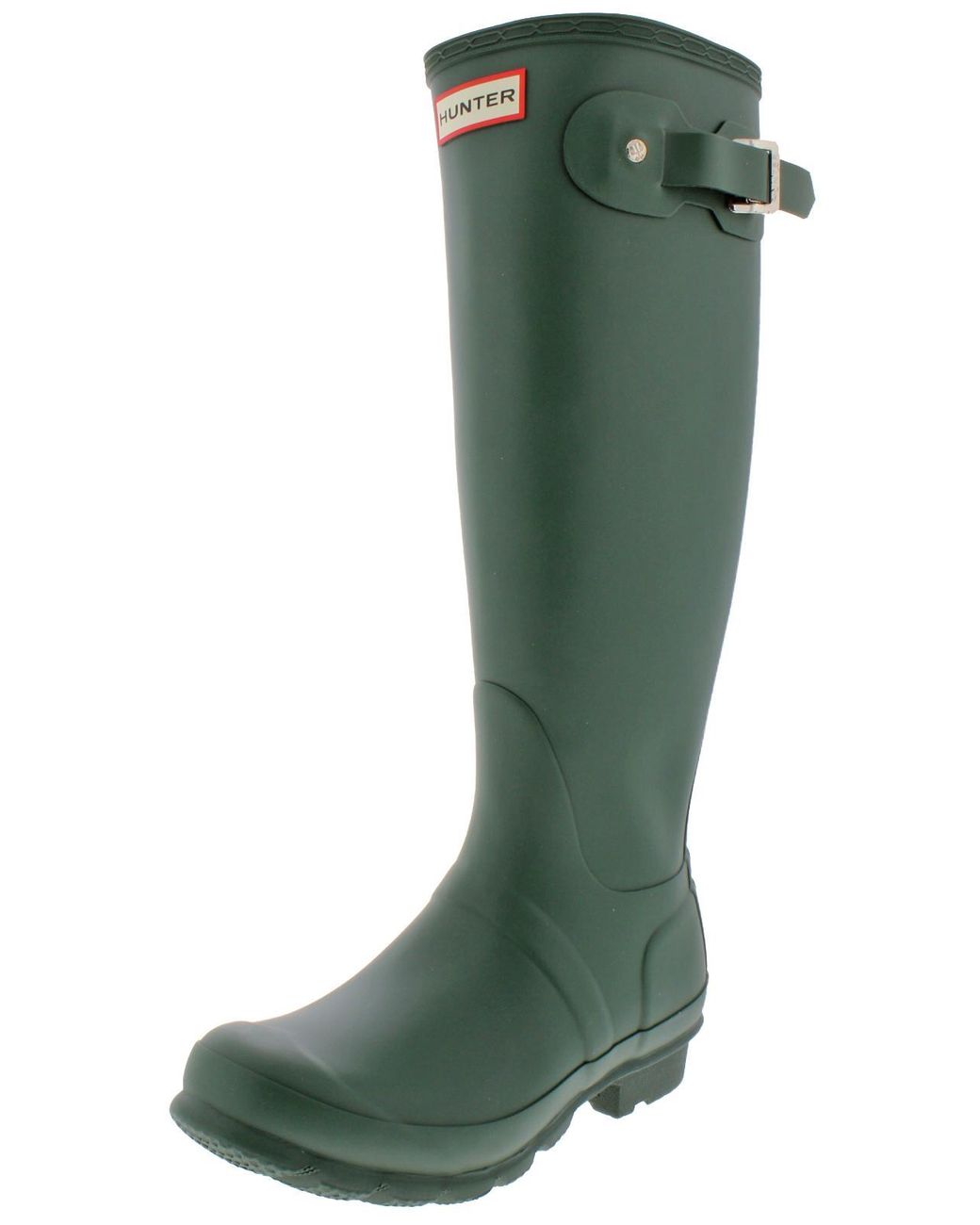 HUNTER Original Tall Rubber Knee-high Rain Boots in Green | Lyst
