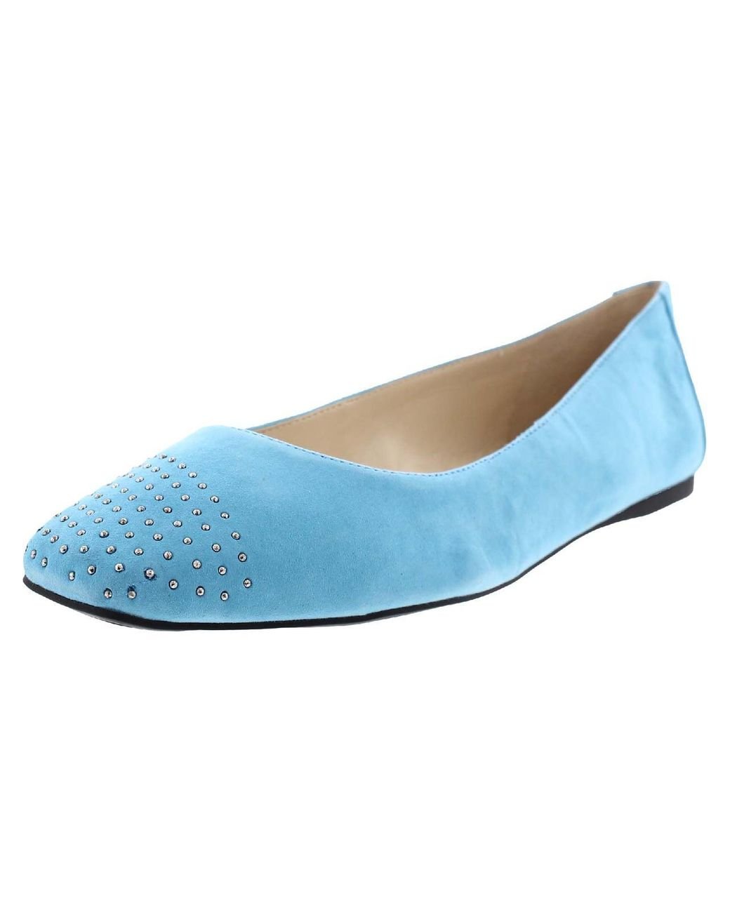 Light Blue Flat Shoes