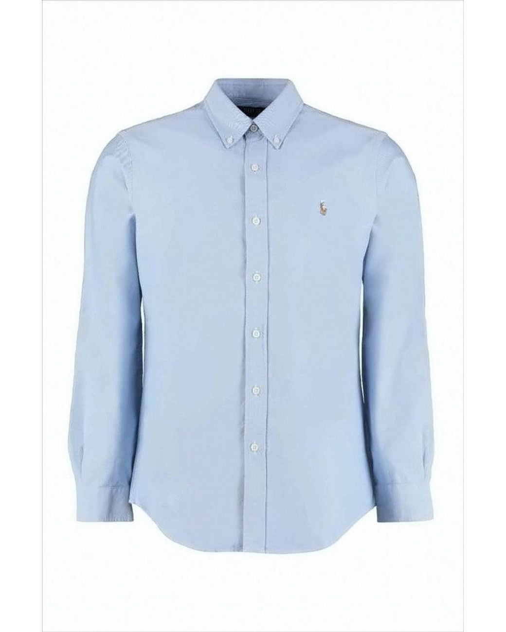 Polo Ralph Lauren Classic Long-Sleeve Button-Up Shirt With Tailored Fit ...