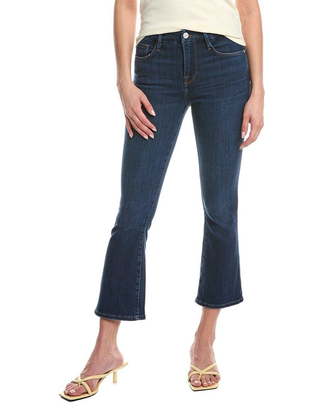 FRAME Le Crop Majesty Mini Boot Jean in Blue | Lyst
