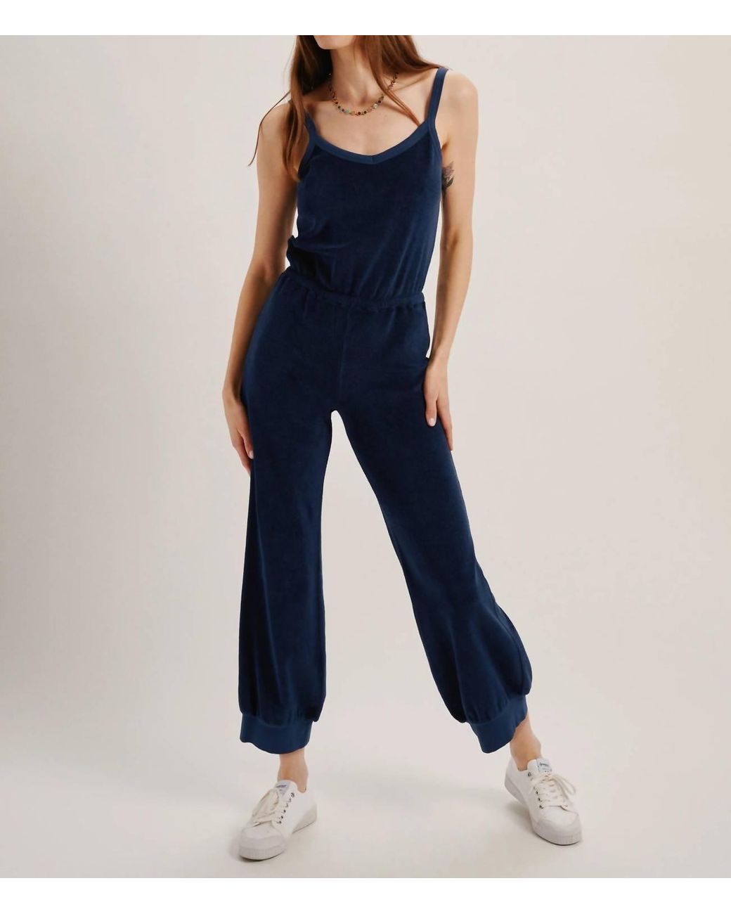 Suzie Kondi The Giorgi Tank Jumpsuit in Blue | Lyst
