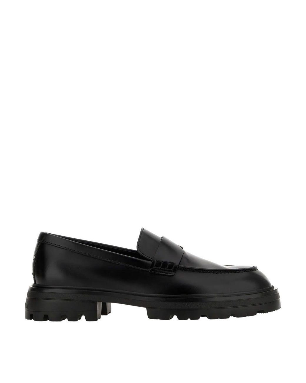 Hogan Sophisticated Penny Loafers in Black for Men | Lyst