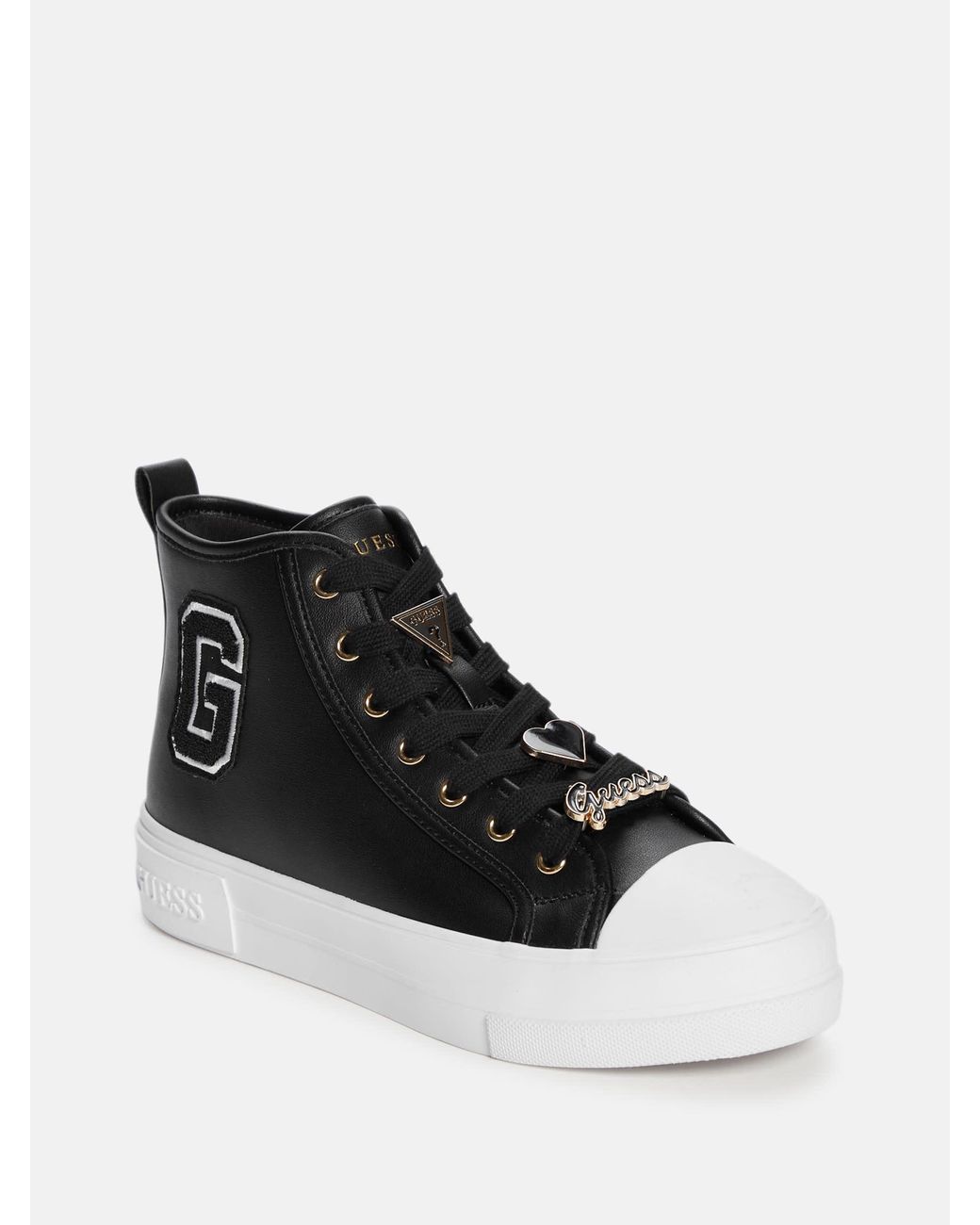 Guess Macii High-Top Sneakers in Black | Lyst